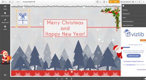 Celebrate Christmas With A Vizlib Twist Using Vizlibs Xmas Extension To Add That Extra Festive