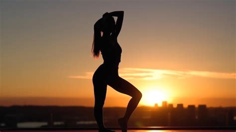 Sporty Woman Stretching Her Legs Doing Standing Quadricep Front Thigh Stretch Outdoors At