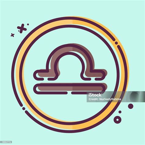 아이콘 천칭자리 별자리 기호와 관련이 있습니다 Mbe 스타일 심플한 디자인 편집 가능 간단한 일러스트레이션 0명에 대한 스톡 벡터 아트 및 기타 이미지 Istock