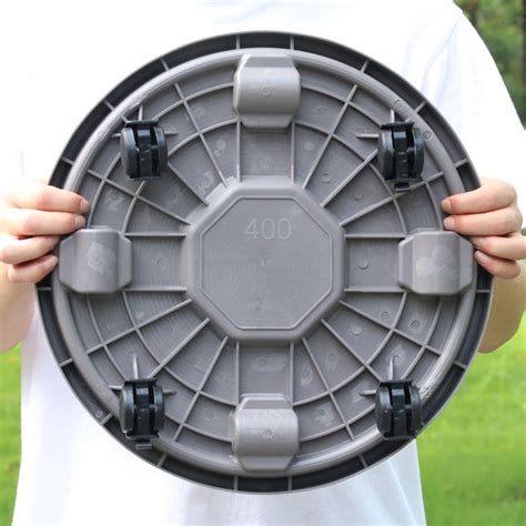 Plant Stand Movable Holder Caster Wheels Pallet Plastic Vase With