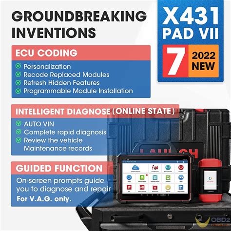 Launch X431 Pad Vii Sale 2 Years Free Update With Best Price Uobdii