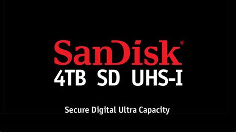 Представлена первая в мире Sd карта емкостью 4 ТБ Photowebexpo