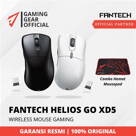 Jual Fantech HELIOS GO XD5 Wireless Mouse Gaming RGB Dual Mode PIXART