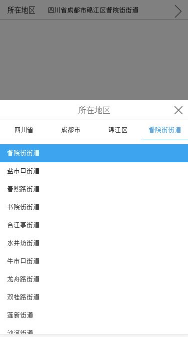 适应移动端的地址四级省市区街道联动选择 Csdn博客