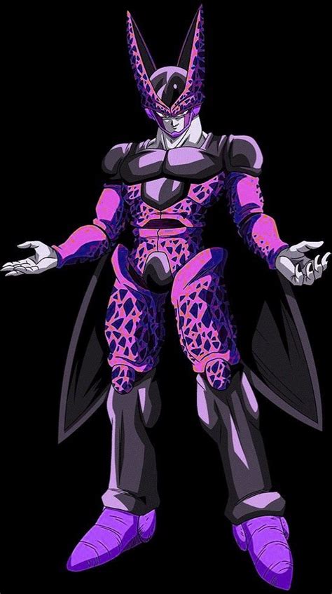 An Anime Character In Purple And Black With His Arms Spread Out