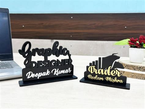Unique Customized Professional Office Desk Name Plate Incredible Ts