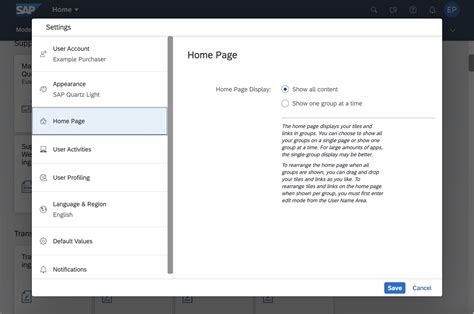 Sap Fiori Launchpad Services Sap Fiori For Web Design Guidelines
