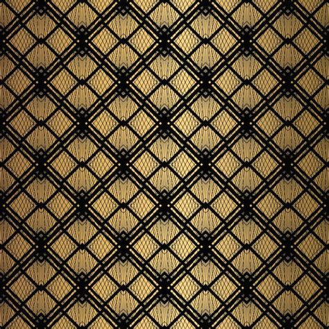Premium Vector Art Deco Pattern Seamless Black And Gold Background