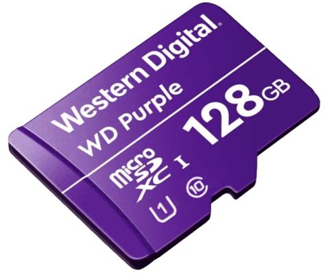 WESTERN WDD128G1P0C Memoria De 128GB Micro SDXC Linea Purple Clase