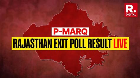 Rajasthan Exit Poll Result 2023 P Marq Predicts Huge Win For Bjp