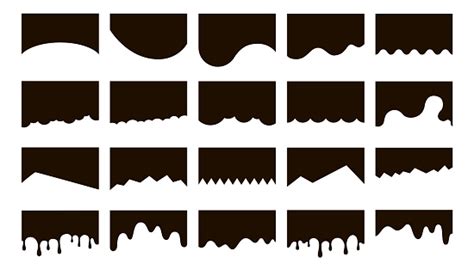 Set Of Abstract Design Separator Header And Border For Website And App Stock Illustration