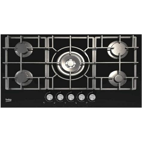 بوتاجاز مسطح بلت ان بيكو غاز 90 سم زجاج Beko Hisw95226sel