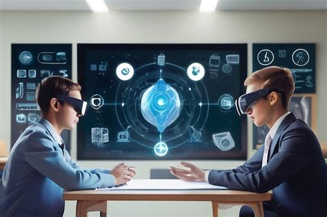 Premium Photo The Integration Of Augmented Reality In The Futuristic Classroom