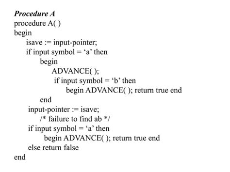 Recursive Descent Parsing Pptx