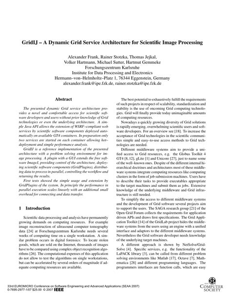 Pdf Gridij A Dynamic Grid Service Architecture For Scientific Image