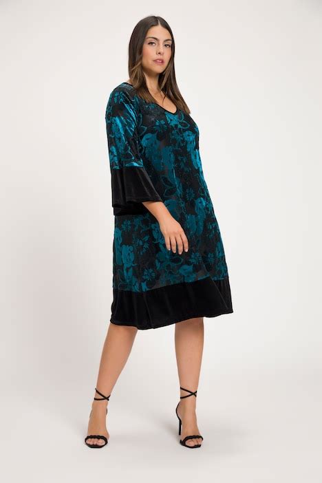 Velvet Floral Burnout Glitter Event Layer Dress More Dresses Dresses