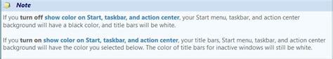 Turn On Or Off Start Taskbar And Action Center Color In Windows Page Tutorials