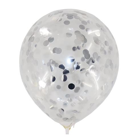 Воздушный шар кристалл с конфетти круги Серебро латексный прозрачный 30 см 12 фото отзывы