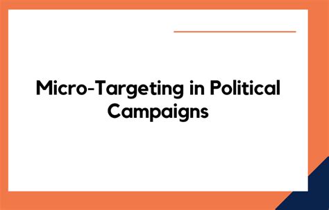 Artificial Intelligence And Micro Targeting In Political Campaigns