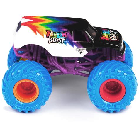 Monster Jam Official Racing Stripes Vs Rainbow Blast Die Cast Monster