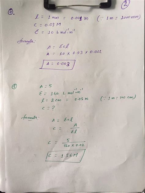 [solved] Questions The Molar Extinction Coefficient Of A Solution Of
