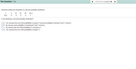 Solved Determine Whether The Distribution Is A Discrete Chegg