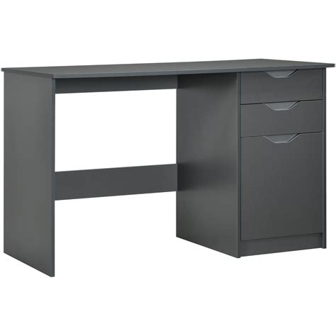 High Gloss Computer Desk With Drawers