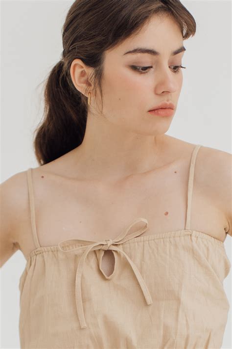 Kivee Nikita Crop Top Nude
