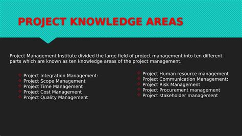 Project Knowledge Areas And Quality Management Plan Desklib