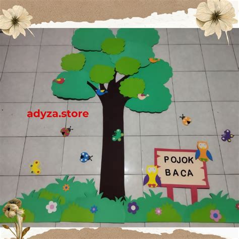 Jual Adyza Hiasan Dinding Kelas Pohon Literasi Pojok Baca Shopee