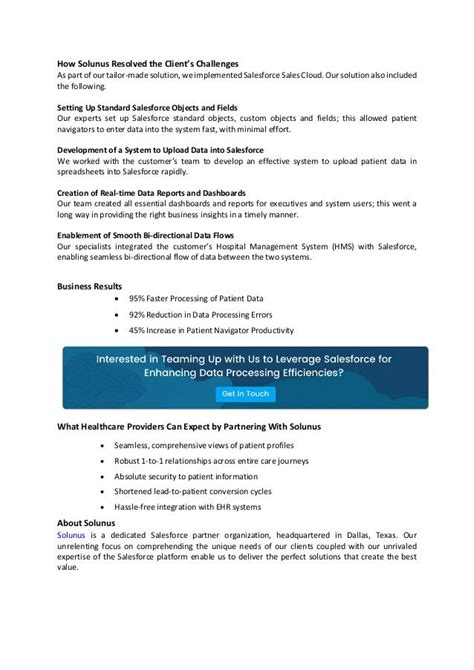 resolving patient data management problems using salesforce pdf