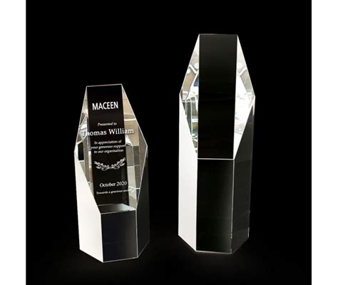 Hexagon Crystal Trophy