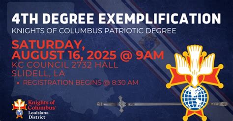 Fourth Degree Exemplification Louisiana Kofc State Council