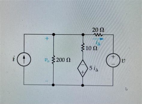 Solved Vuse The Node Voltage Method To Find V In The Chegg
