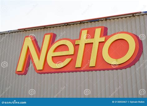 Netto Logo Brand And Text Sign On Building Facade Discount Store