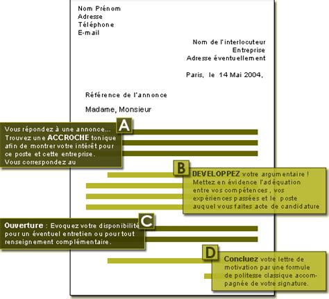 Comment Faire Une Lettre De Motivation