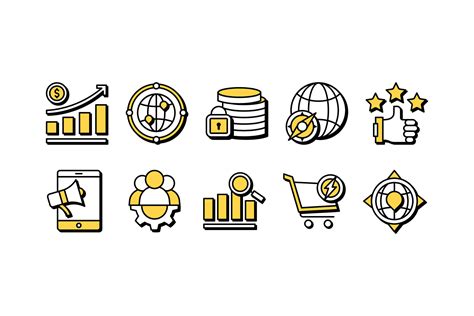 Accounting Set Icon Pack Vector Design Vector Art At Vecteezy
