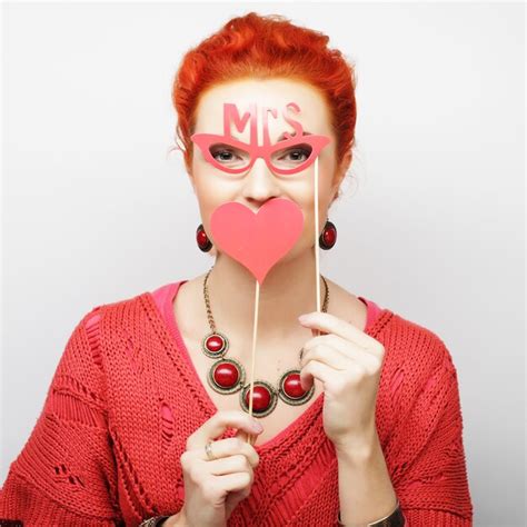 Premium Photo Party Image Playful Young Women Holding A Party Heart