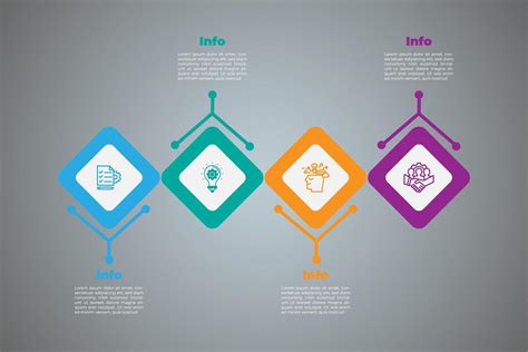 Square Style Flow Chart Design 57092169 Vector Art At Vecteezy
