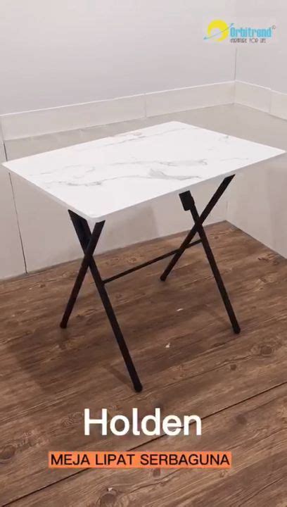 Orbitrend Holden Meja Lipat Serbaguna Kaki Besi Folding Table Meja