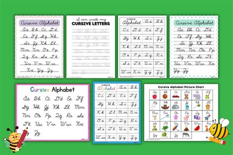 Cursive Alphabet Chart Pdf Cursive Alphabets Pdf Charts 60 Off