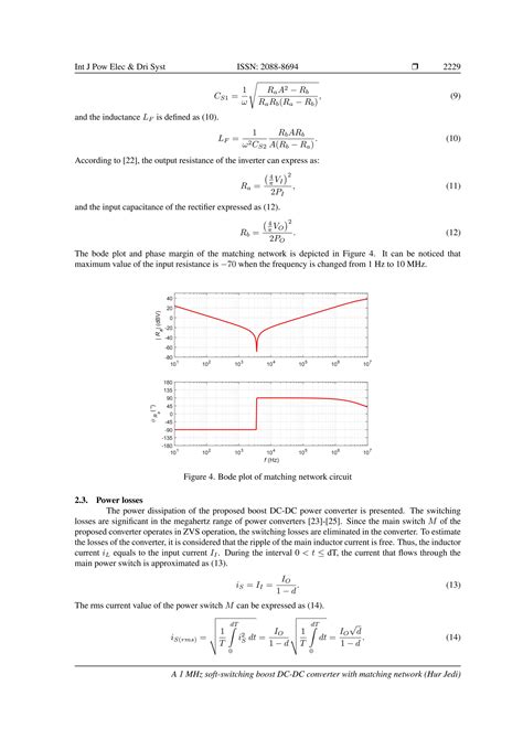 A 1 Mhz Soft Switching Boost Dc Dc Converter With Matching Network Pdf