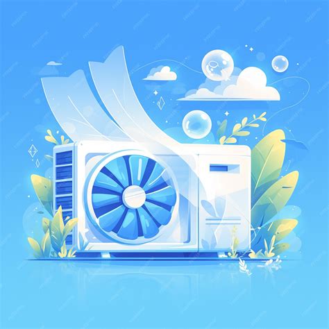Premium Vector Smart Air Conditioner With Voice Control And Scheduling