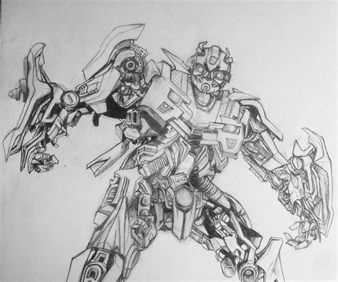 Transformer Bumble Bee Sketch By Rosaita On Deviantart