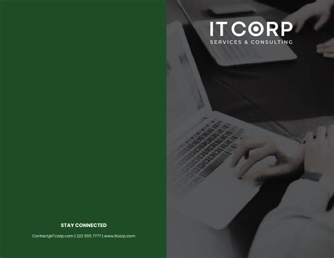 Free It Software Development And Customization Company Profile Digital Brochure Template To Edit