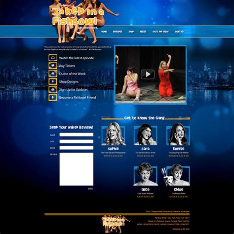 Naked In A Fishbowl Rebrand Behance