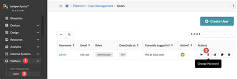 Change Apstra GUI User Password Apstra Juniper Networks