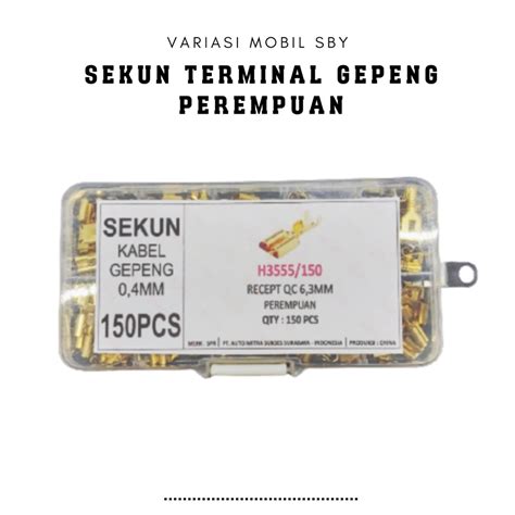 Jual Paket Murah 150pcs Terminal Skun Gepeng Cewek Cewe Female