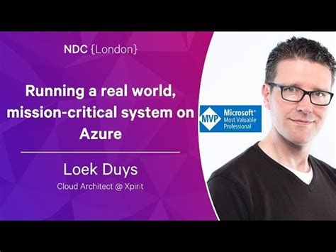 ndc conferences talk running a real world mission critical system on azure from ndc