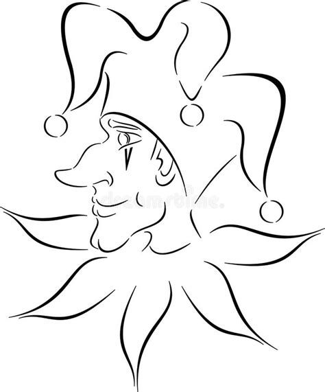 Harlequin Mask Black White Stock Illustrations 283 Harlequin Mask